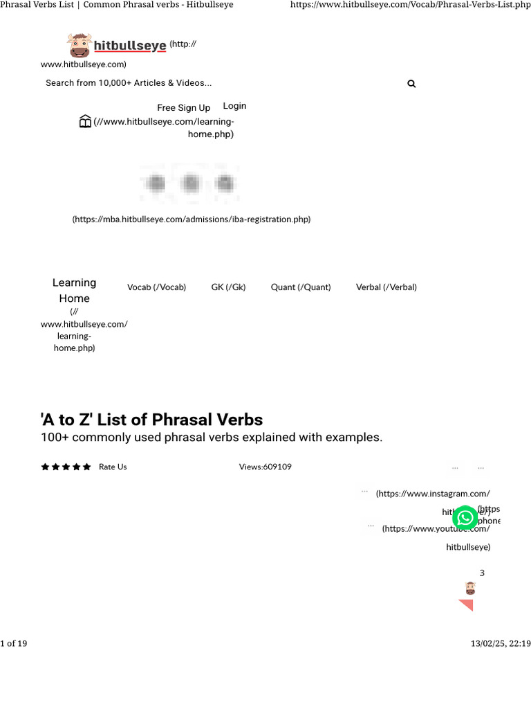 100s of commonly used phrasal verbs explained with examples | PDF ...