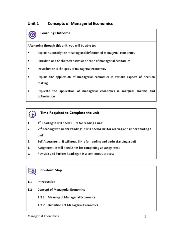 Concepts of Managerial Economics | PDF