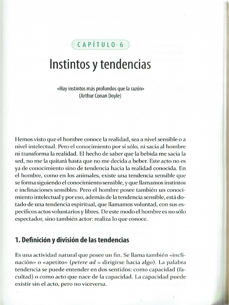 Instintos y Tendencias | PDF