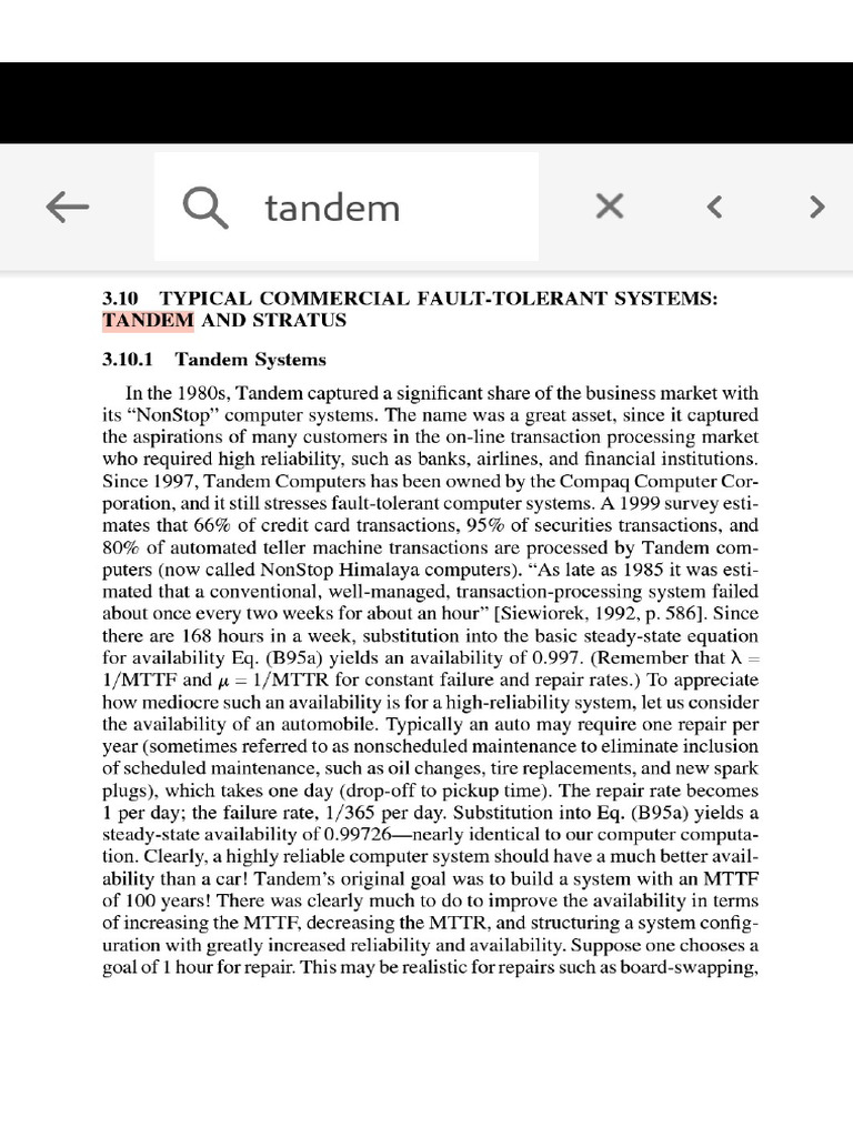 Tandem System | PDF