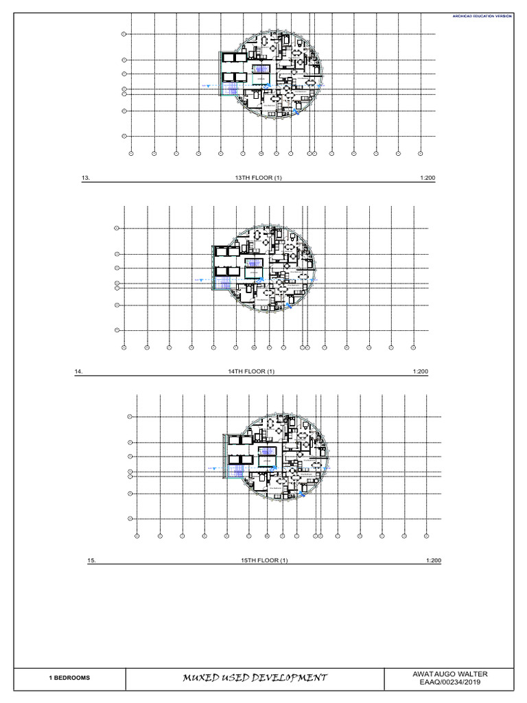 One Bedroom Mixed-Use Plan | PDF