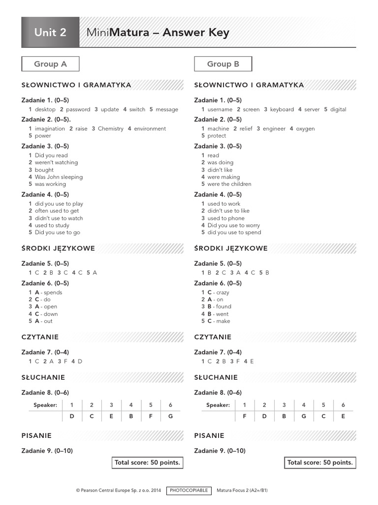 Unit_2_MiniMatura_–_Answer_Key | PDF | System Software | Software