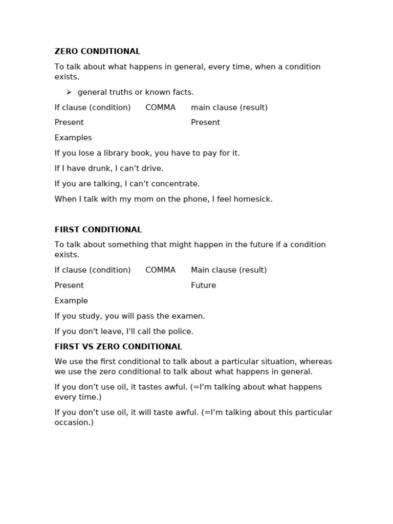 Zero-First Conditional | PDF