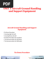 Aircraft Tie-Down Procedures Guide | PDF | Knot | Helicopter