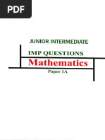 Ipe Maths-1A (Baby Bullet) | PDF