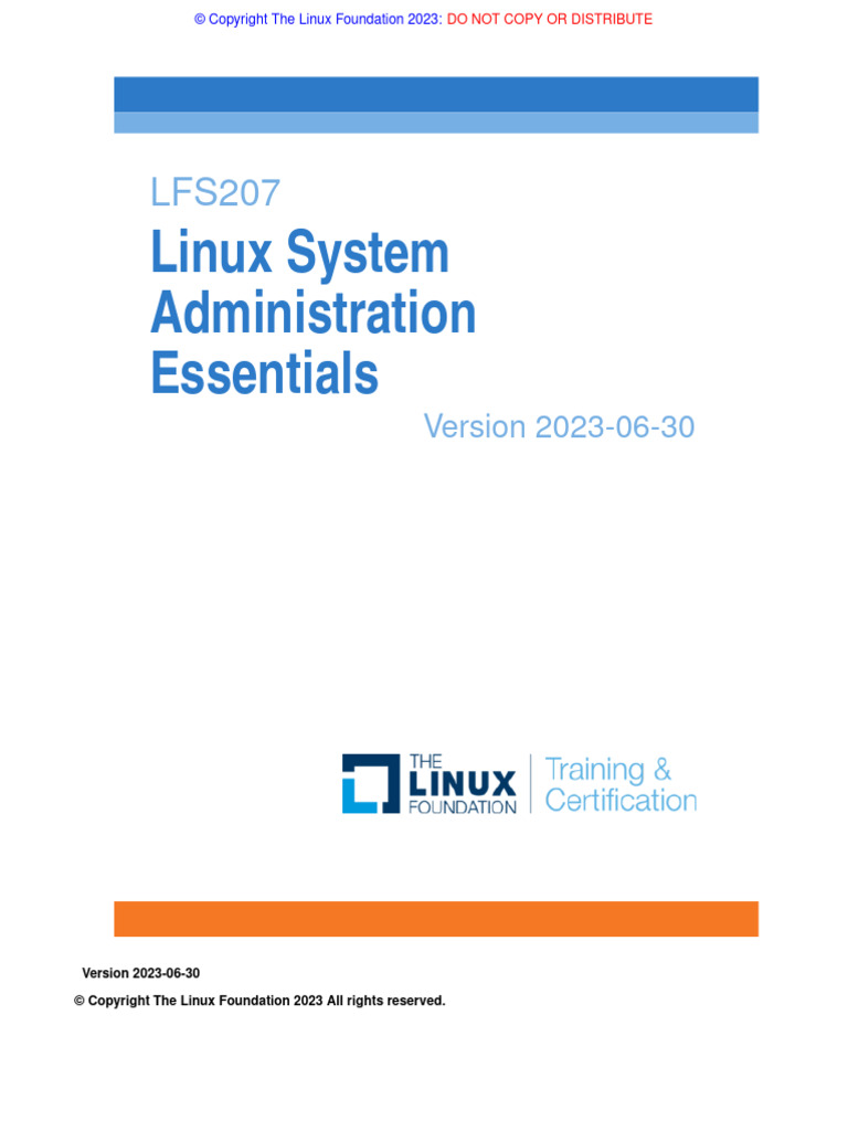 bn2n7r3t1o6c-LFS207-labs_V2023-06-30 | PDF | Sudo | Superuser