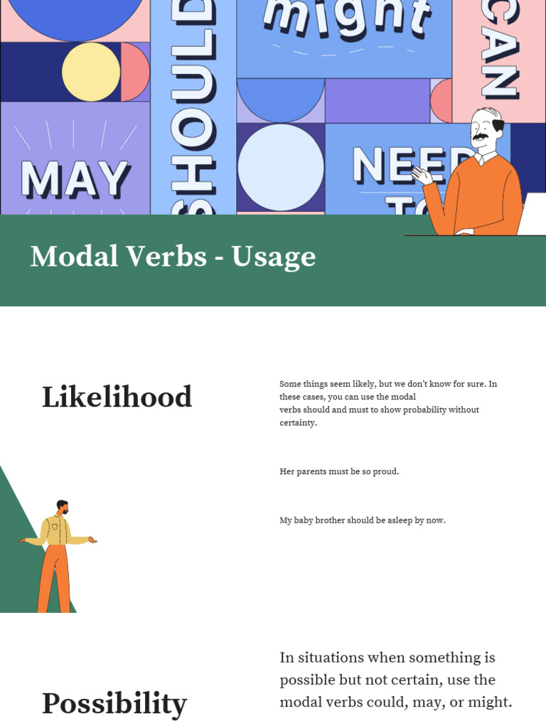 Modal Verbs - Usage - Presentation | PDF | Verb | Grammatical Tense