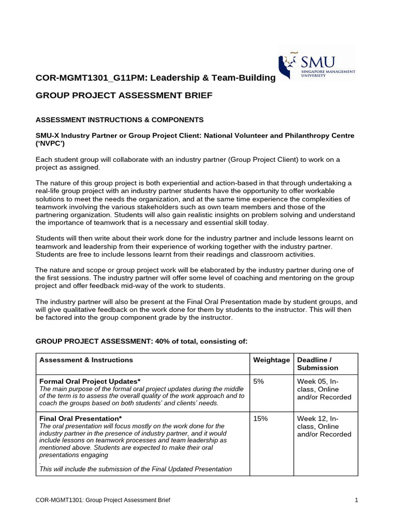 Cor-Mgmt1301ltbg11 2024jan NVPC Project Brief Final | PDF | Qualitative ...