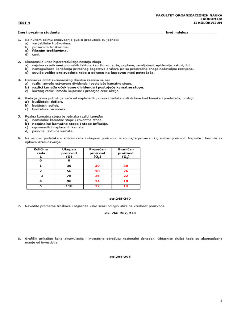 Test 4 II Kol FON | PDF