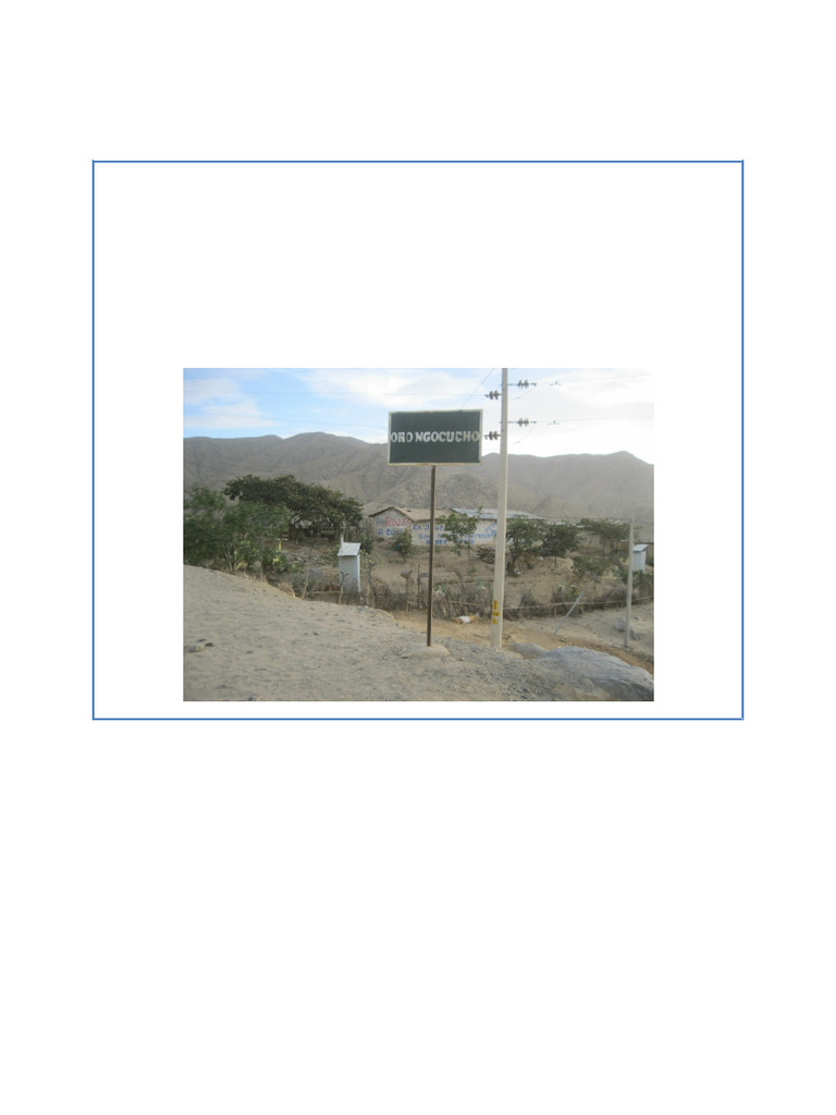 Informe de Reconocimiento Arqueologico-Orongocucho-Yauca Del Rosario - Febrero 2014 | PDF ...
