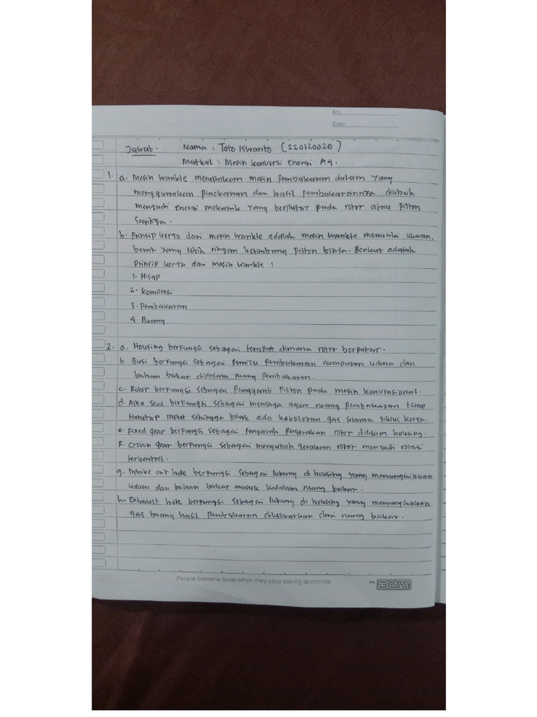 Toto (220120020) Tugas MKE Kelas A4. | PDF