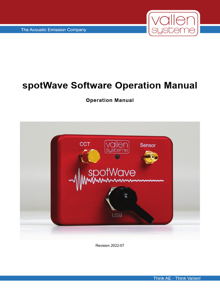 spotWave_Operation_Manual | PDF | License | Computing