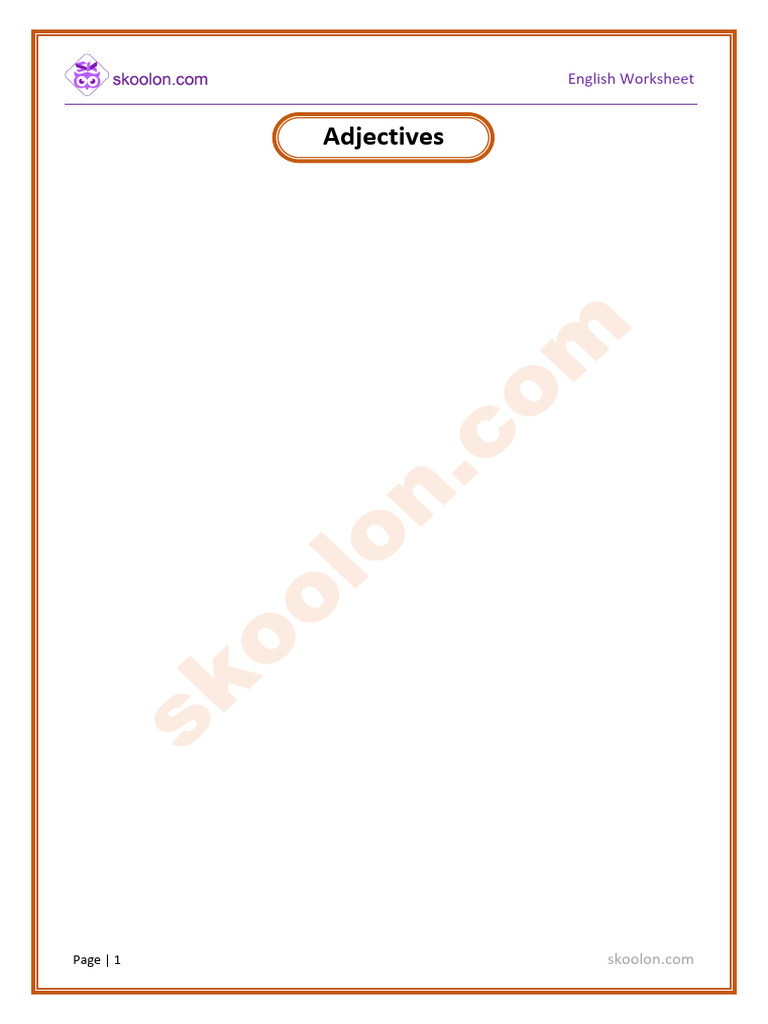 G5 English Adjectives 680 | PDF