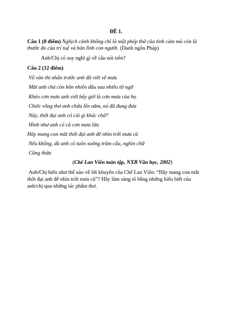 ĐỀ 1 - Ôn HSG | PDF