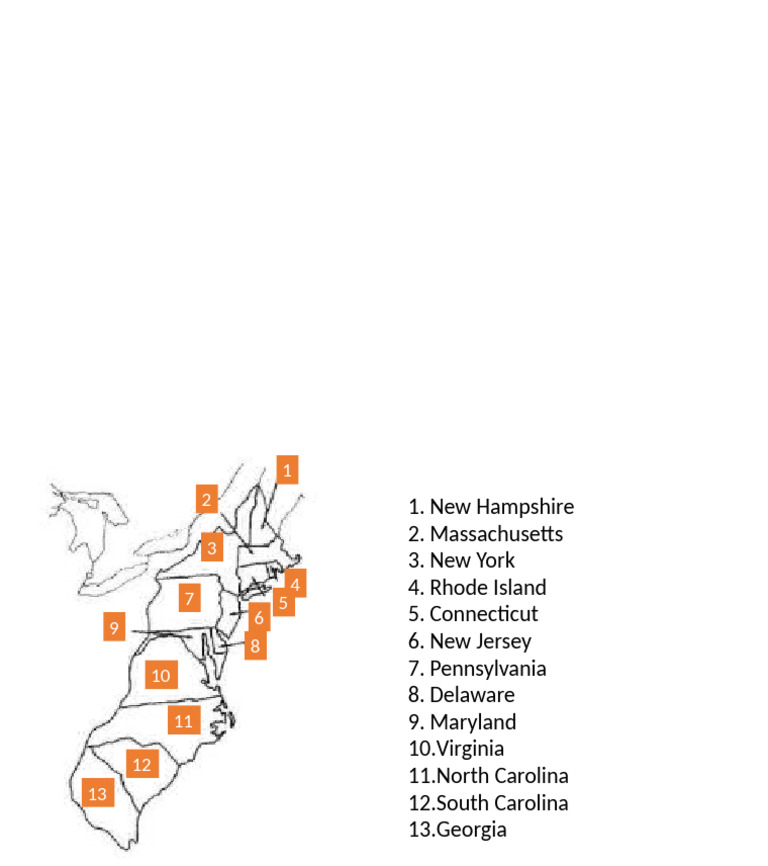 Quiz Yourself On The 13 Original Colonies Pdf