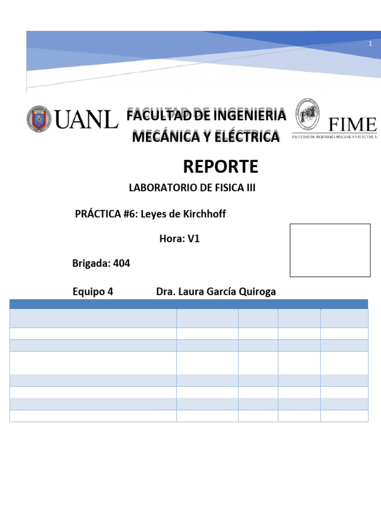 Reporte Lab Fis IIIPrac#6404 Eq#4 | PDF | voltaje | Red eléctrica