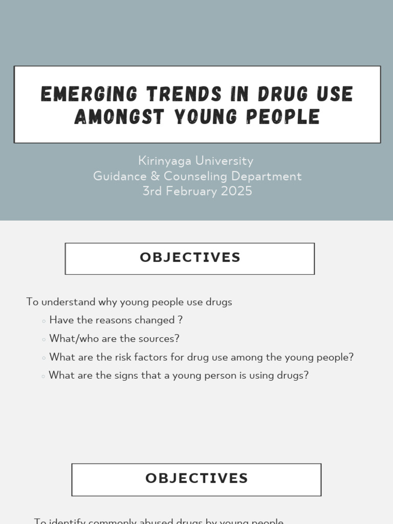 Emerging Trends in Drug Use | PDF | Substance Abuse | Drugs