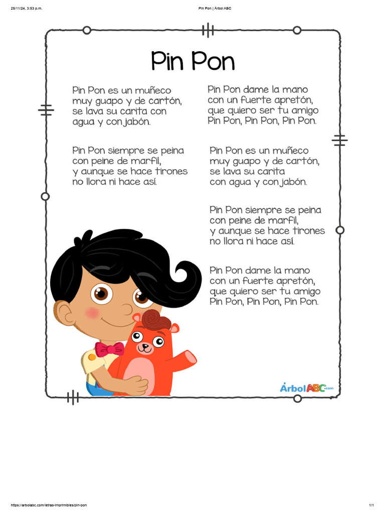 Pin Pon - Árbol ABC | PDF