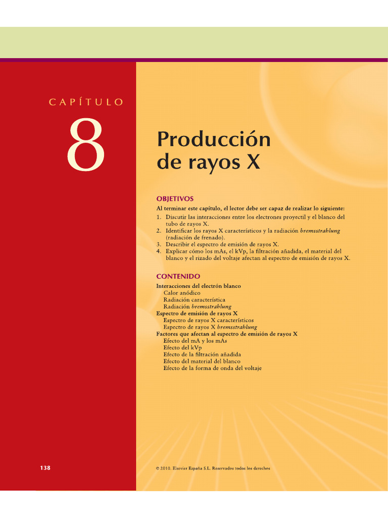 Bushon (9na) Cap 8 - Producción de Rayos X-1 | PDF
