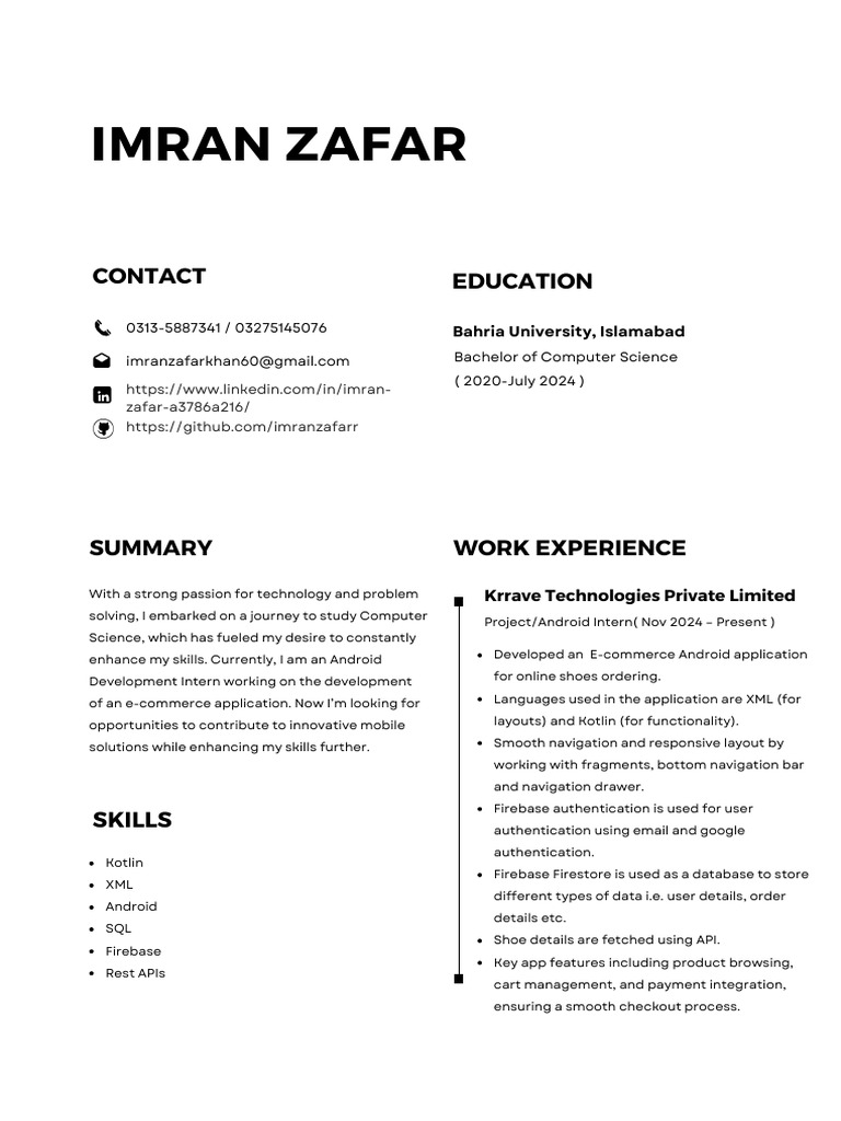 Imran Zafar-1 | PDF
