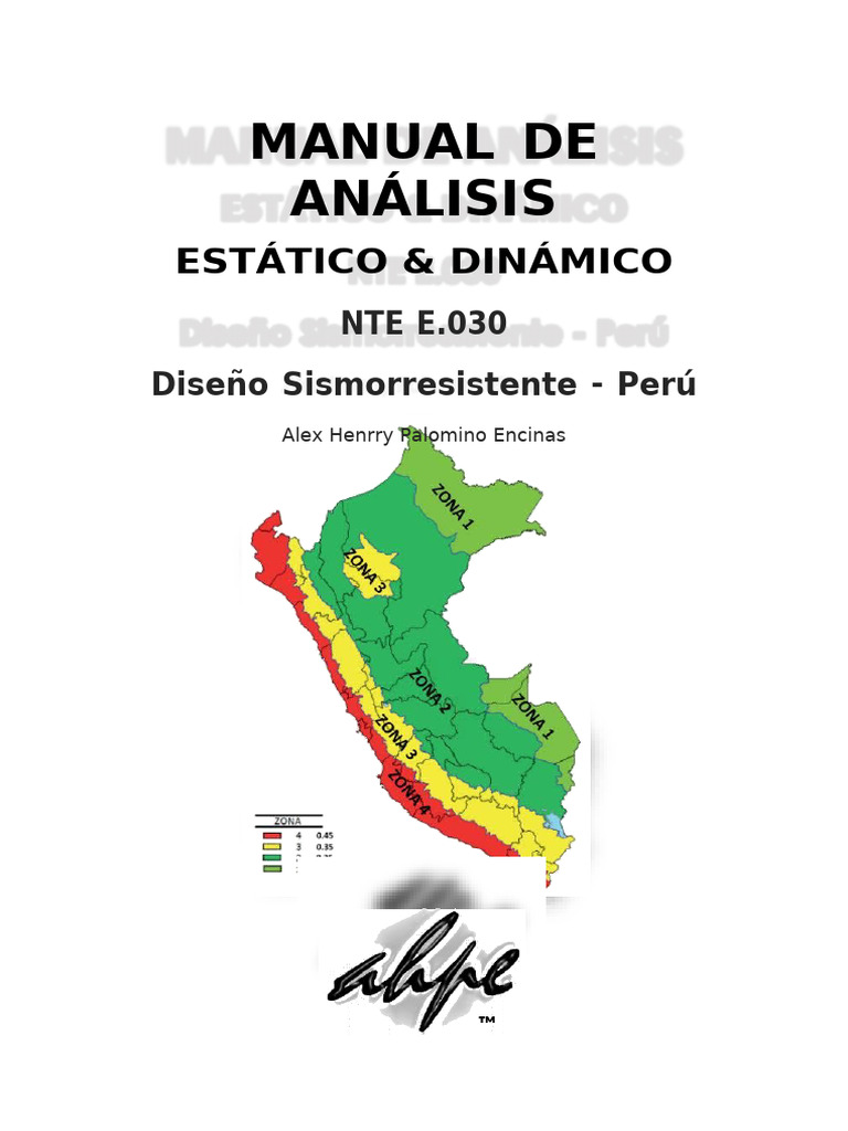 Manual de Análisis Estático y Dinámico Según La NTE E.030 - 2016 (AHPE) | PDF | Rigidez | Botón ...