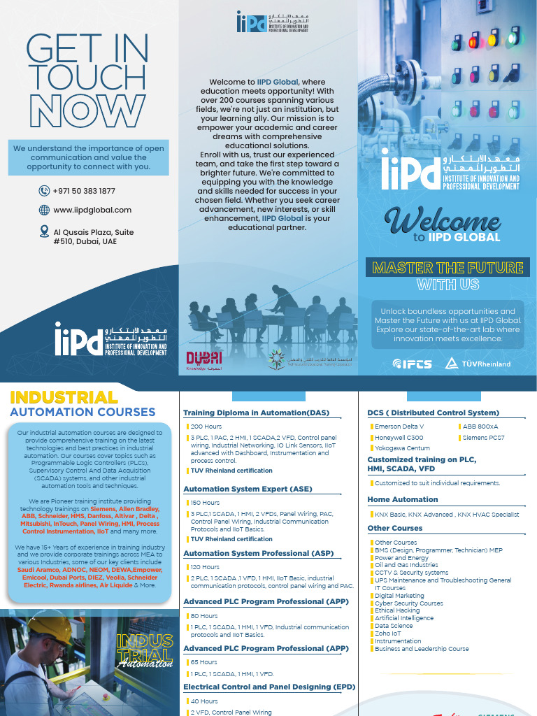 Automation Courses Brochure | PDF | Scada | Programmable Logic Controller