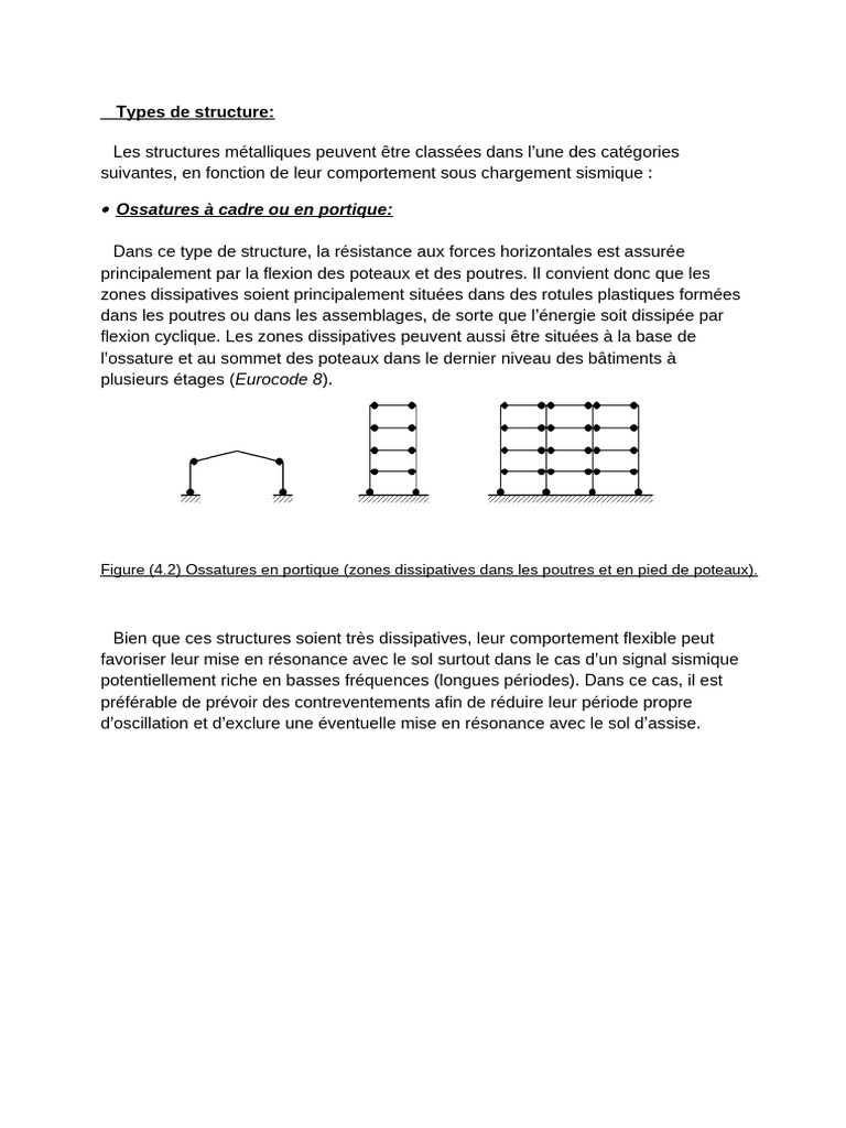 Types de Structures | PDF | Résistance des matériaux | Résonance
