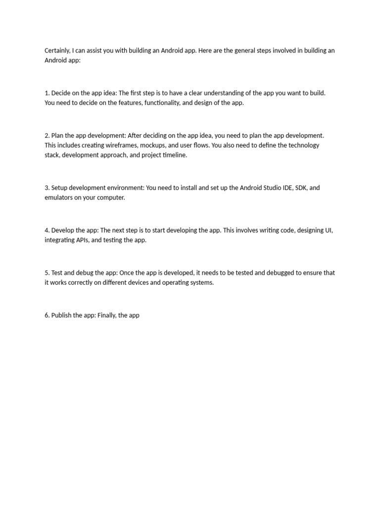 How To Build An Android App | PDF