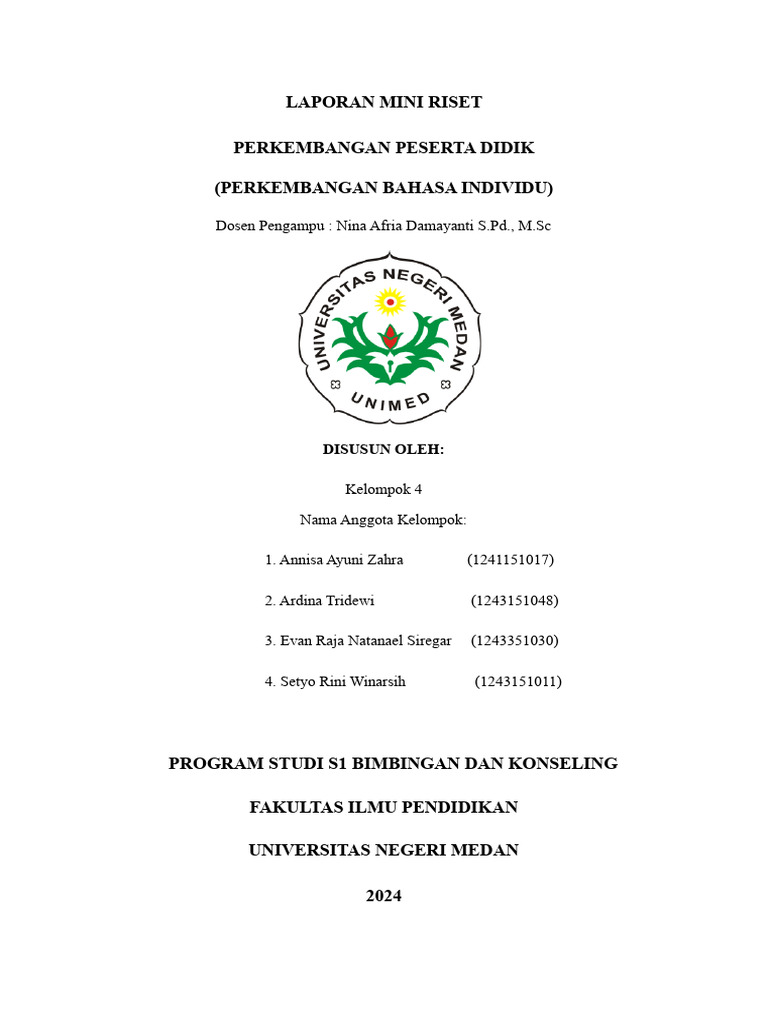 Laporan Mini Riset PPD Kel 4 Baru | PDF
