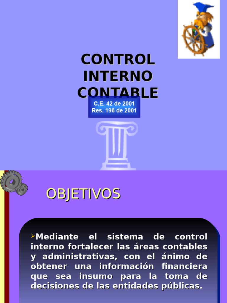 Control Interno Contable: Objetivos y Elementos | PDF | Contabilidad ...