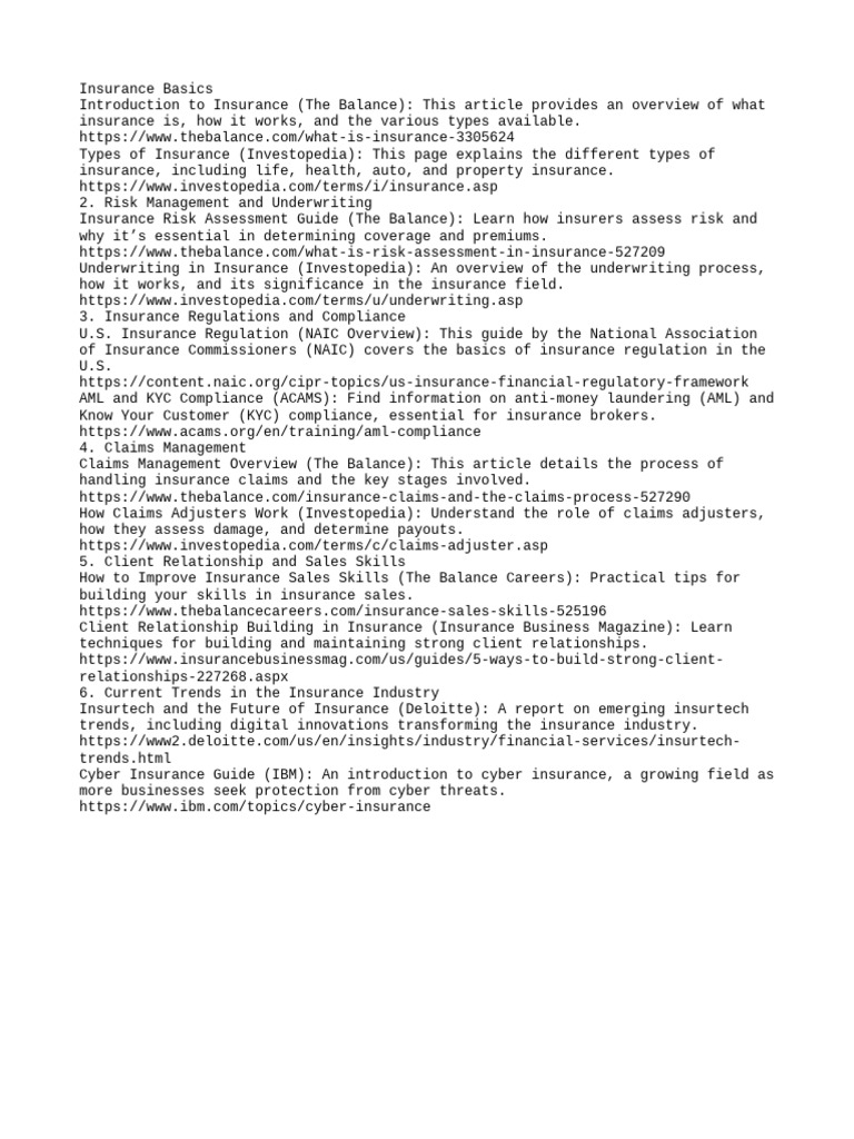 Insurance Basics | PDF | Insurance | Underwriting