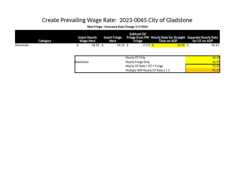 Prevailing Wage Calculator | PDF