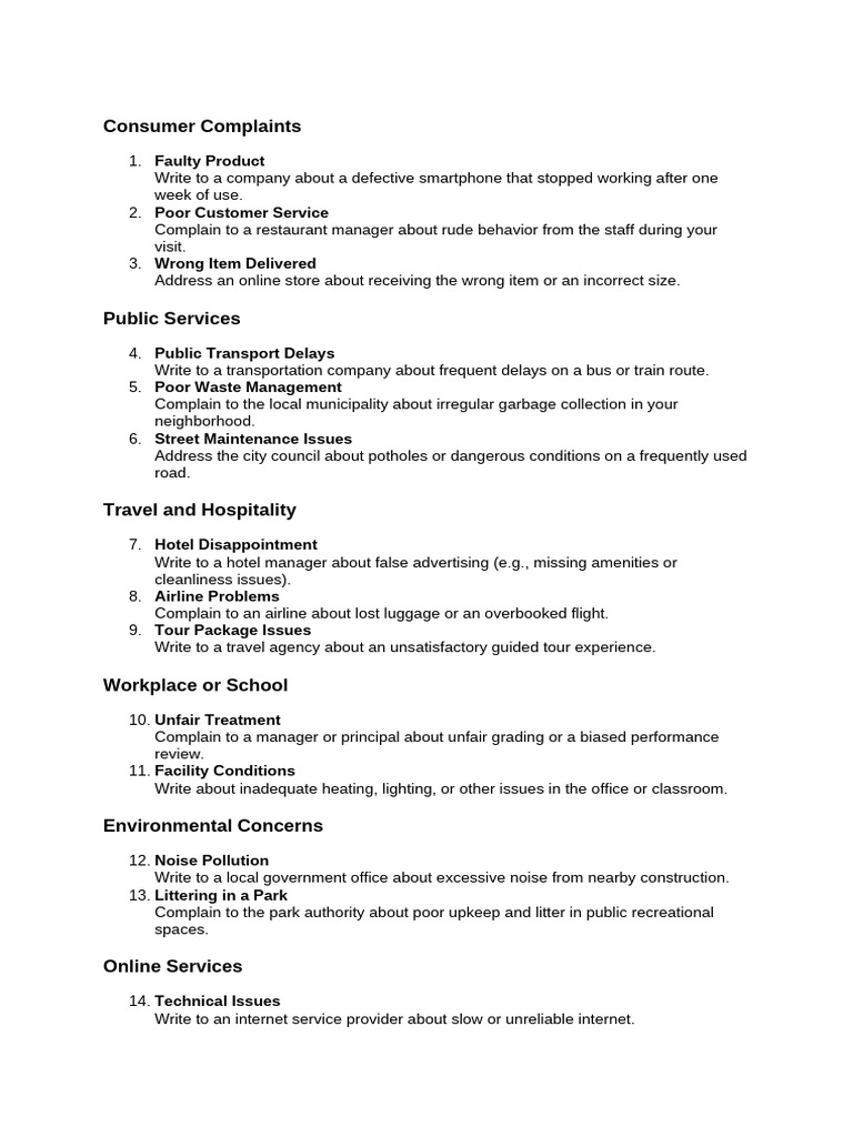 Consumer Complaint Guide | PDF