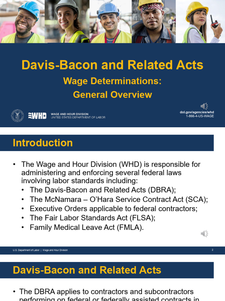 DBRA Wage Determinations General Overview | PDF