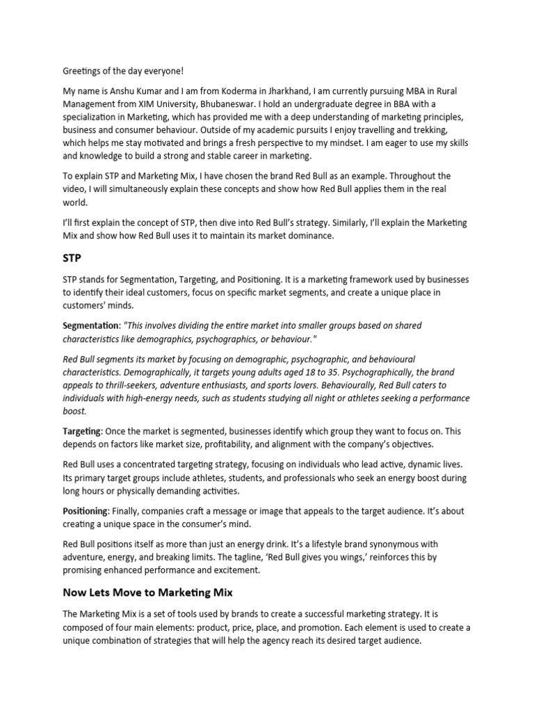 Red Bull | PDF | Marketing | Brand