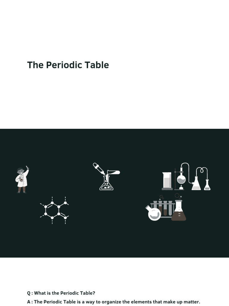 Understanding the Periodic Table | PDF