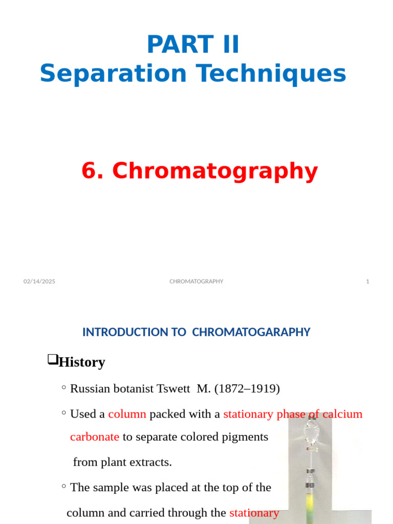 Separation Techniques | PDF | High Performance Liquid Chromatography | Chromatography