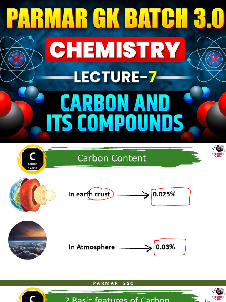 Class 10 Carbon Compounds Overview | PDF | Carbon | Diatomic Molecule