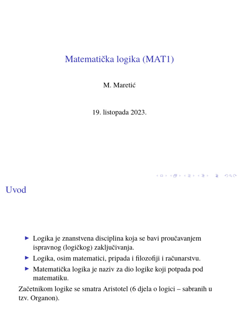 mat1-logika-prezentacija | PDF