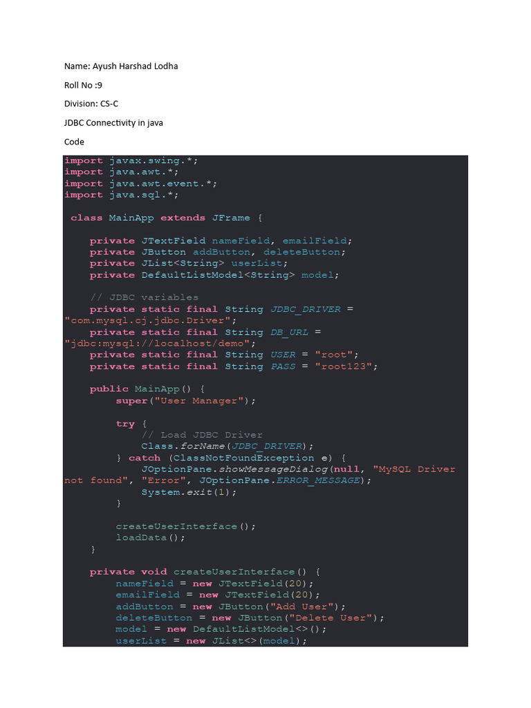 96z9ew8klcayush Lodha 9 Expt6 Oops | PDF | Programming Paradigms | Software Development
