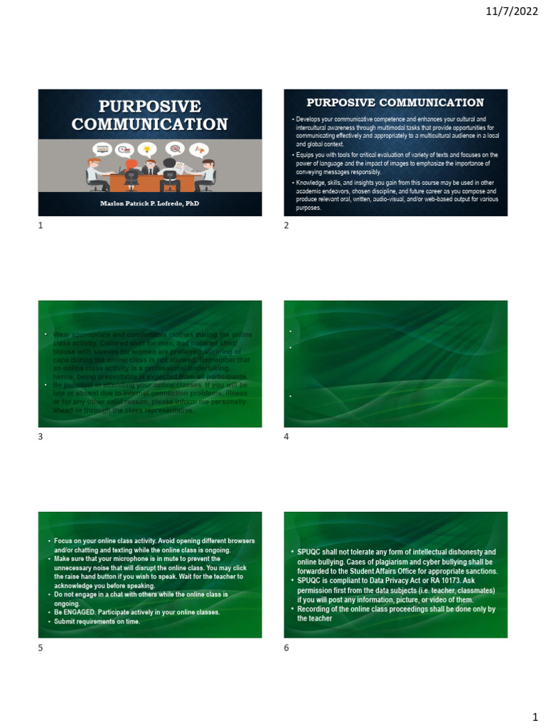 PURPOSIVE COMMUNICATION | PDF | Communication | Hierarchy