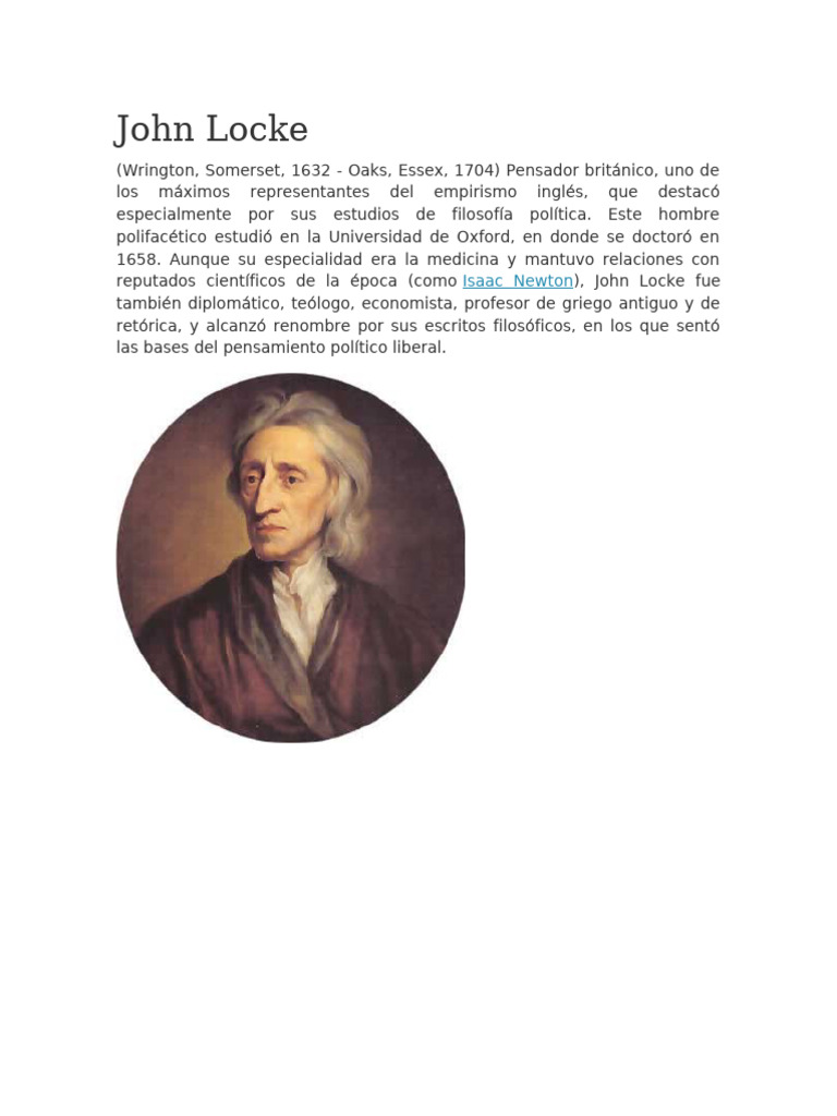 John Locke: Isaac Newton | PDF