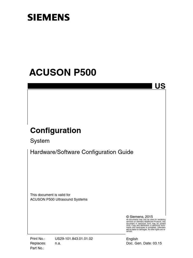 US29-101.843.01.01.02 Config Guide HW SW 20 | PDF | Computing | Computer Engineering