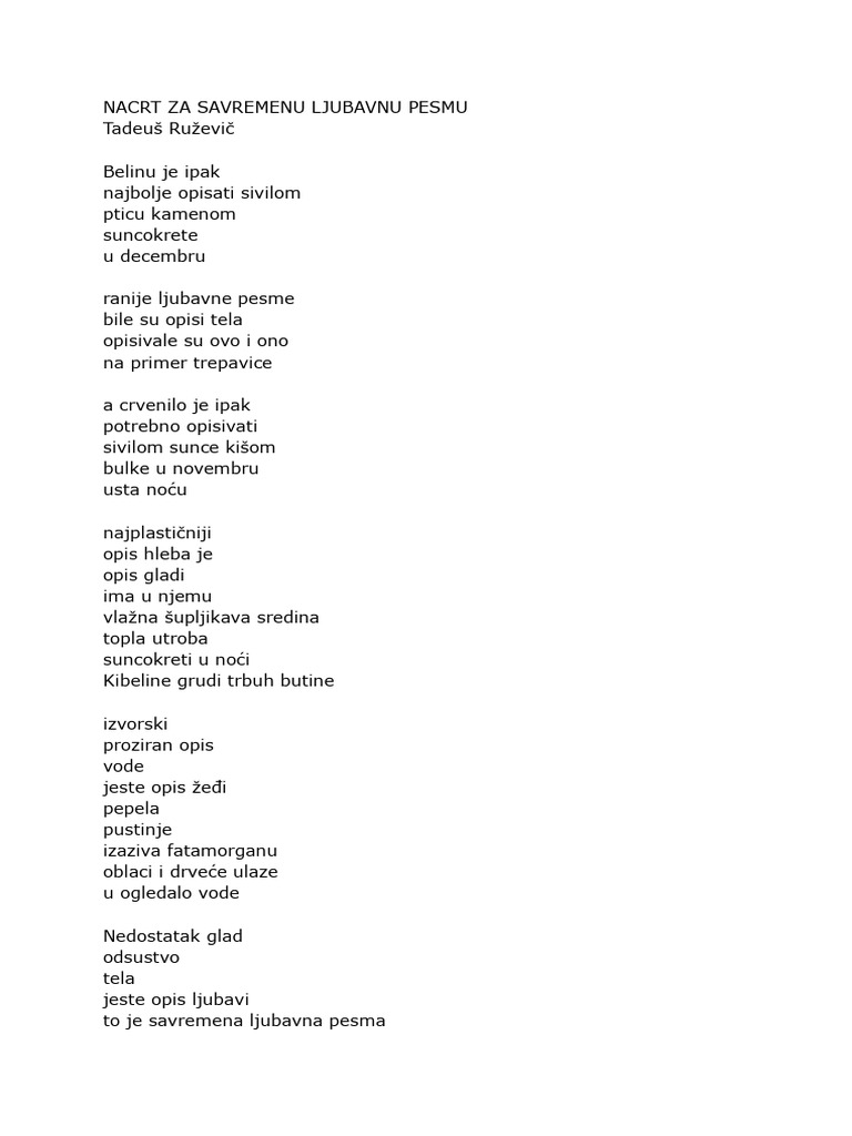 Izbor Iz Poljske Poezije | PDF