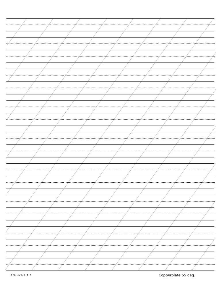 Copperplate QTR in A4 | PDF