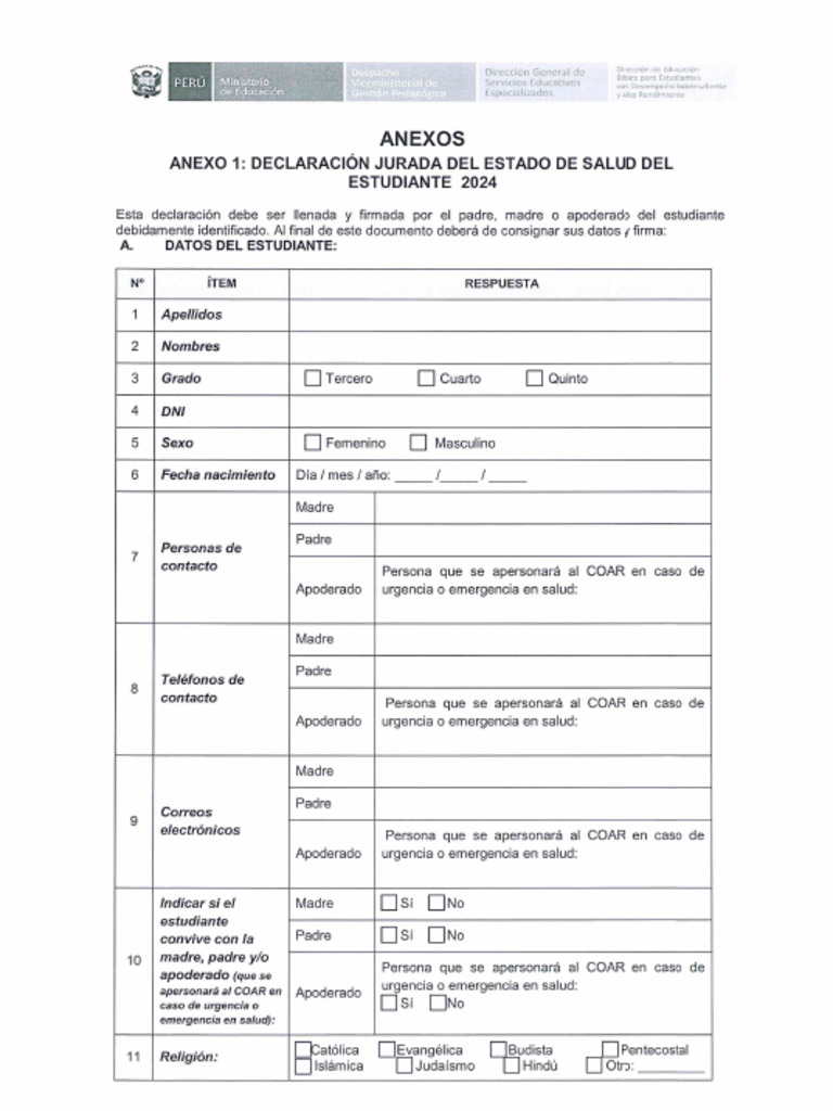 Lista de Preguntas Para La Entrevista COAR | PDF