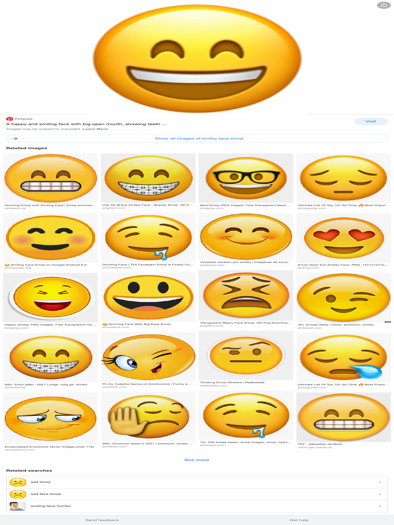 Smily Face Emoji - Google Search | PDF
