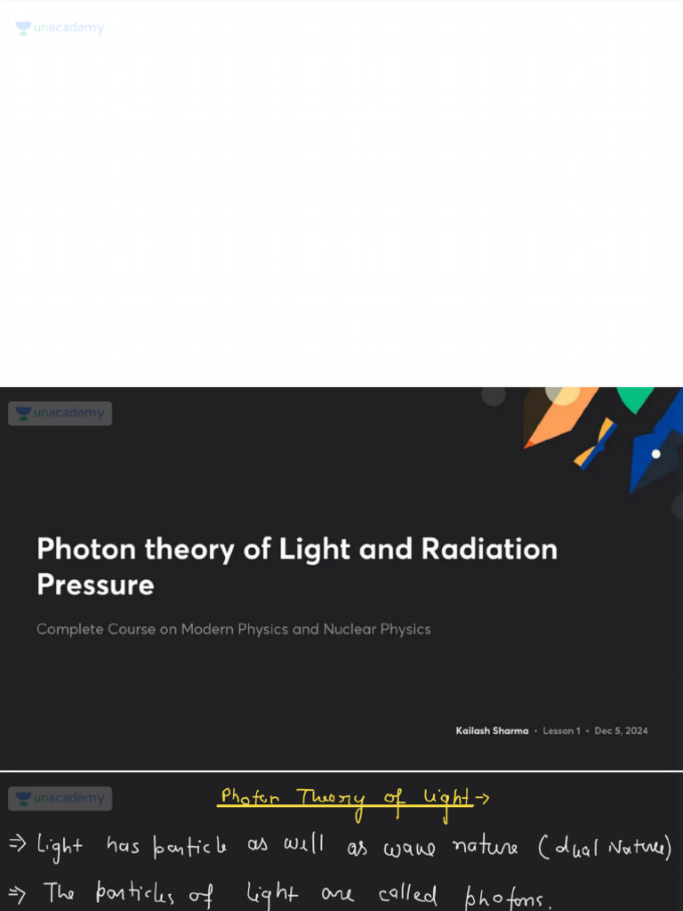 Photon Theory of Light and Radiati With Anno 1738940545014 | PDF