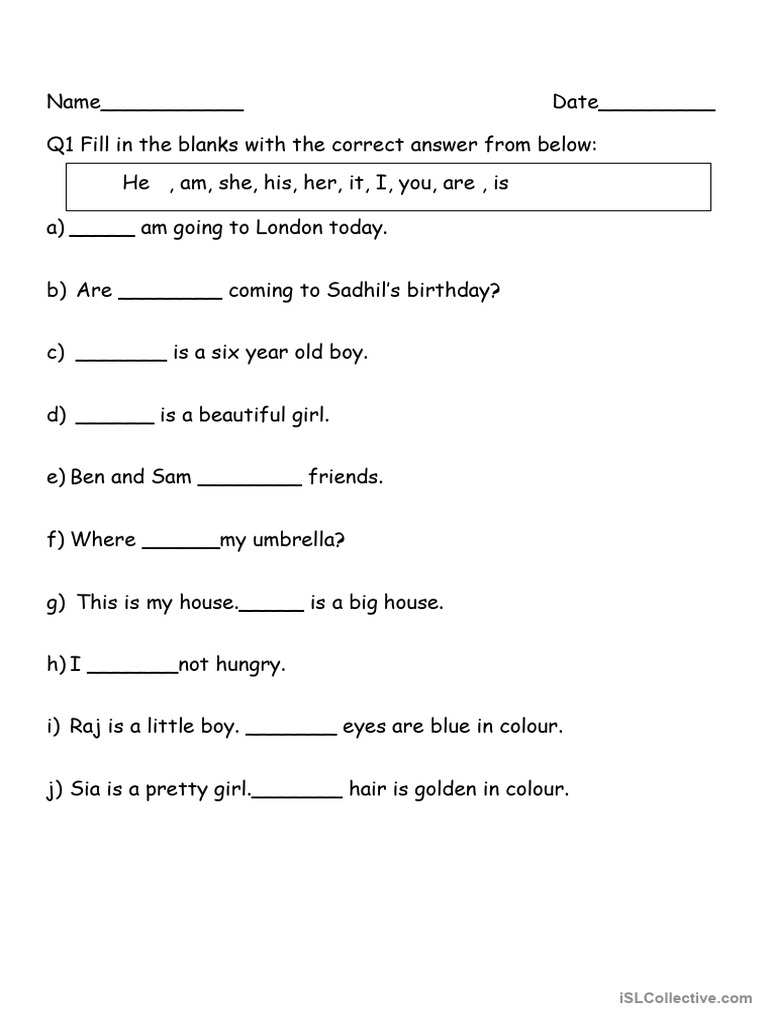 English Fill-in-the-Blank Exercises | PDF