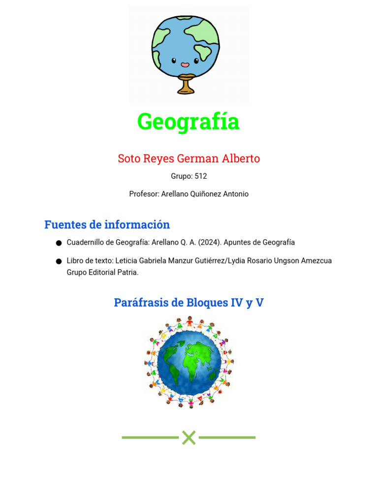 Tarea de Geo Germán. | PDF | Ecosistema | Energía renovable